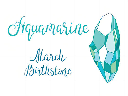 March Birthstone - Aquamarine, the Gem of the Sea – BIRTHSTONES JEWELRY INC