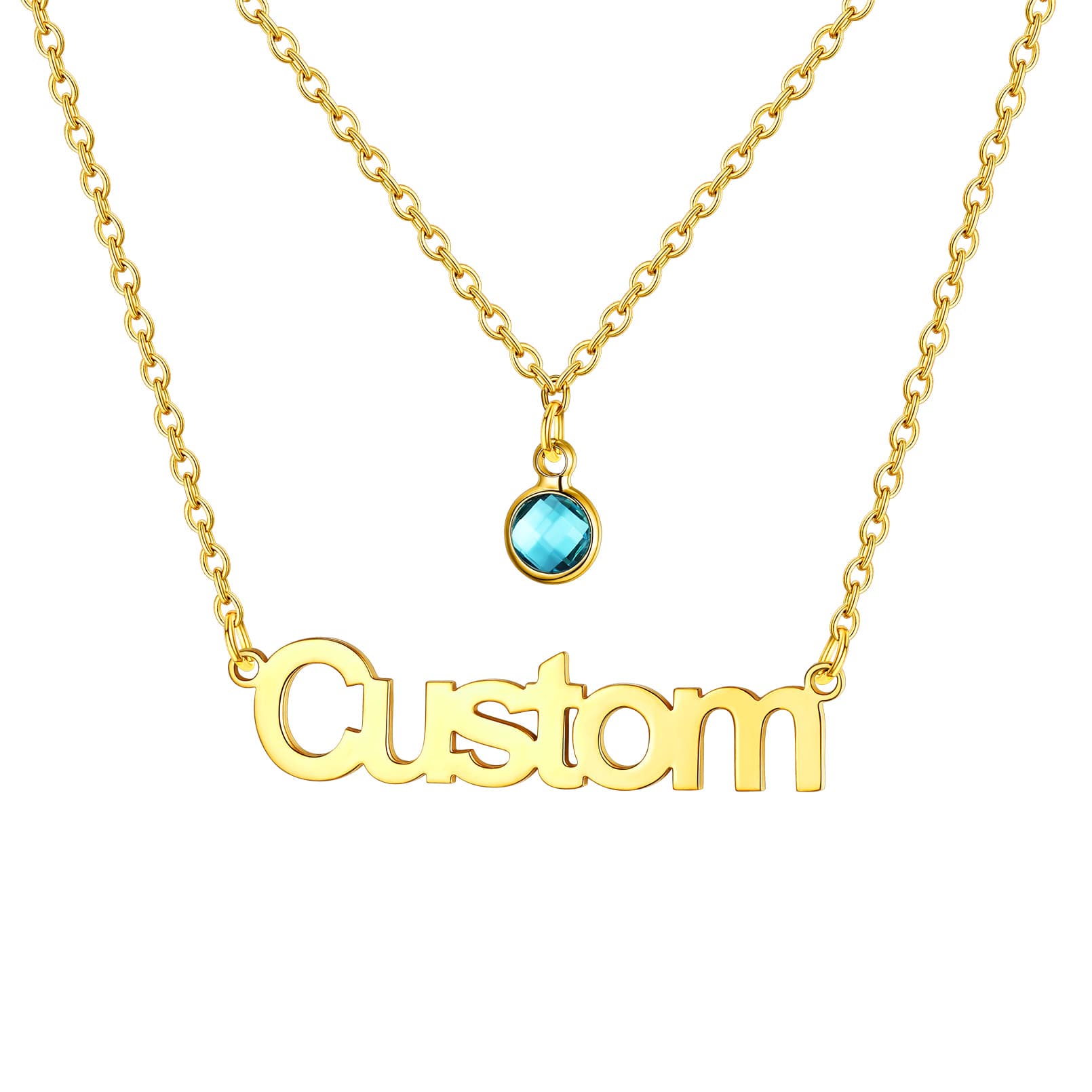 Personalized Name Necklace with Birthstone for Women – BIRTHSTONES ...