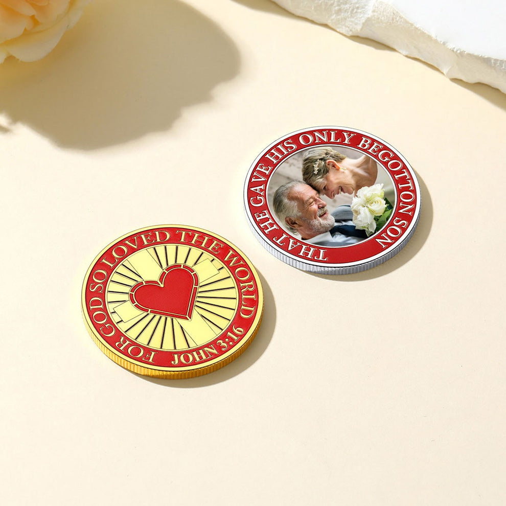 Personalized Photo Commemorative Coins Custom Wedding Coin ...