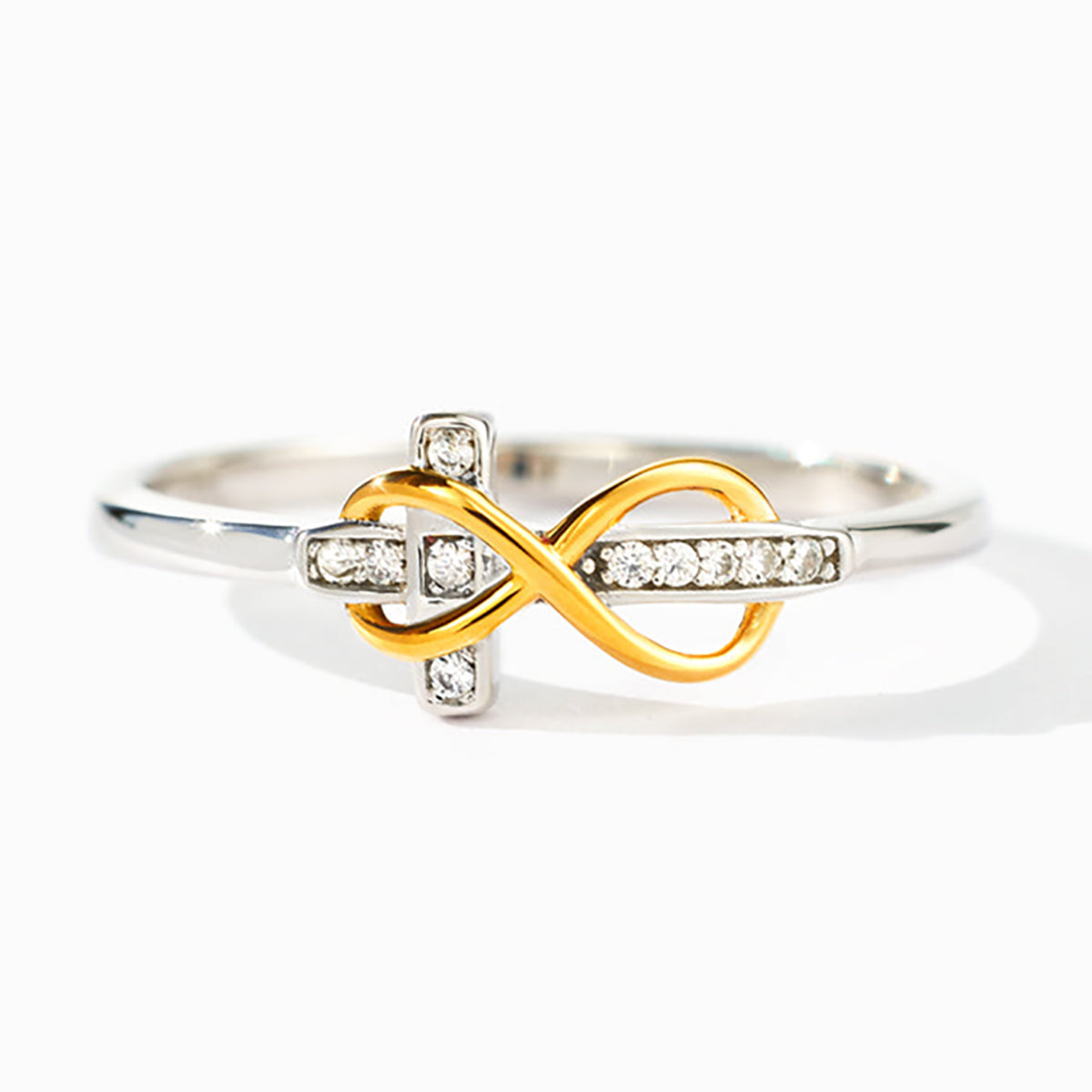 CZ Infinity Cross Ring Sterling Silver – BIRTHSTONES JEWELRY INC