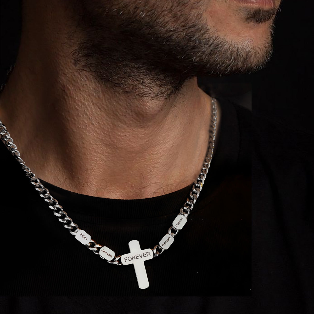 Men's Chains | Custom Engraved Names – BIRTHSTONES JEWELRY INC